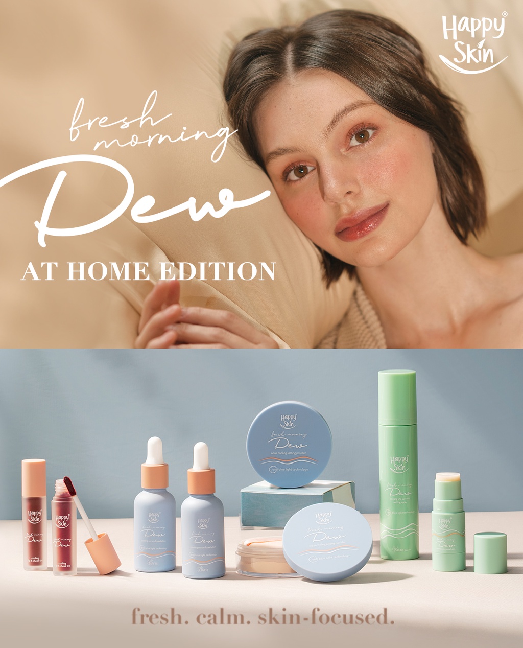 Happy Skin Dew Aqua Cooling Setting Powder | Shopee Philippines