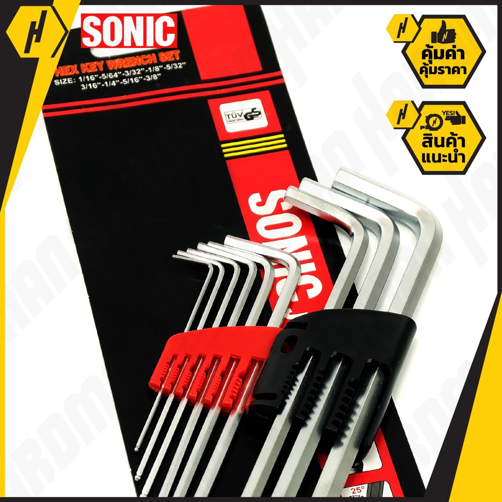 SONIC JIS HEX KEY WRENCH SET Hexagon 9 Oct Long Leg Cutting Head/Mm ...