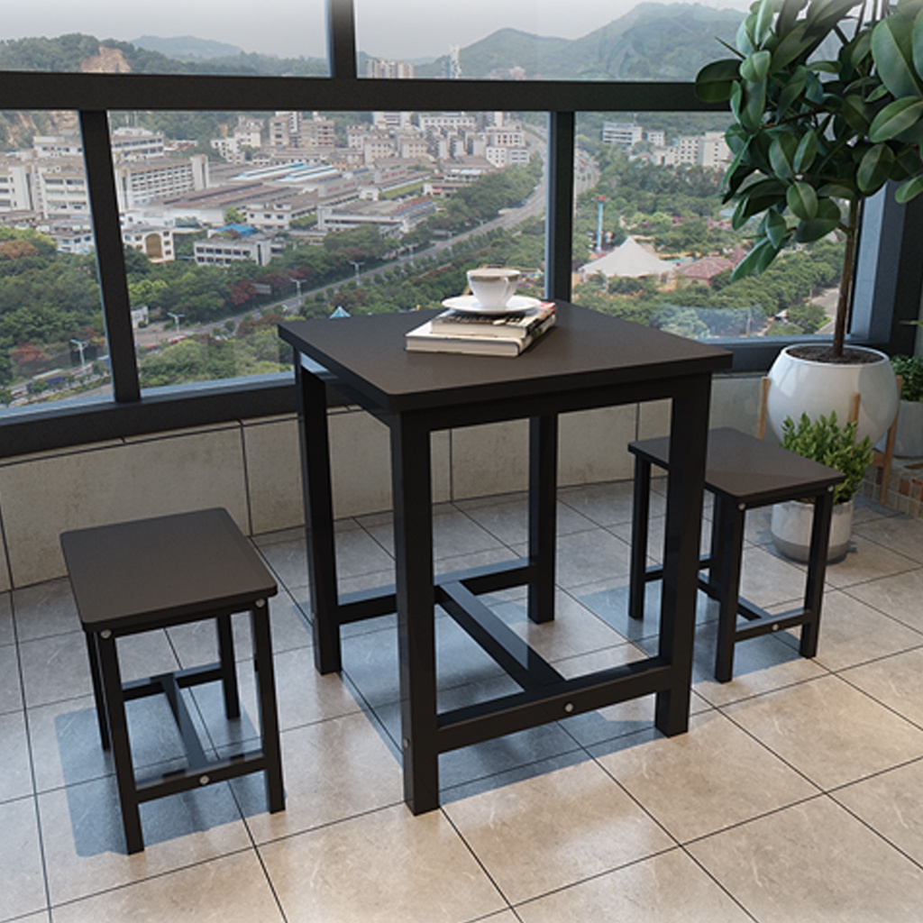 KRUZO MARIN 60cm x 60cm Dining Table with 2pcs Stool | Shopee Philippines