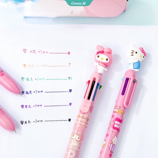 10 Colors Cute Cartoon Hello Kitty Ballpoint Pen School Office Supply ...