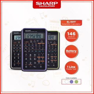 Sharp Calculators EL-501T 146 Built-in Functions & Automatic Power Off ...