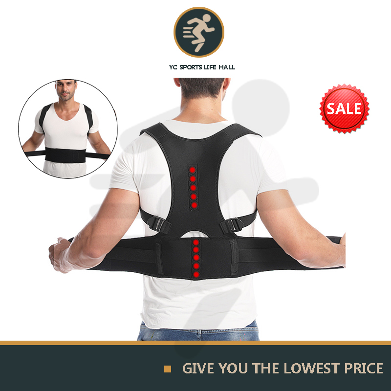 GEARDRIVE Back Support Belt Posture Corrector Adjustable Brace Protects ...
