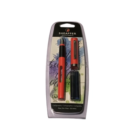 Sheaffer Calligraphy pen pink/ green/ turquoise barrel calligraphy pen ...