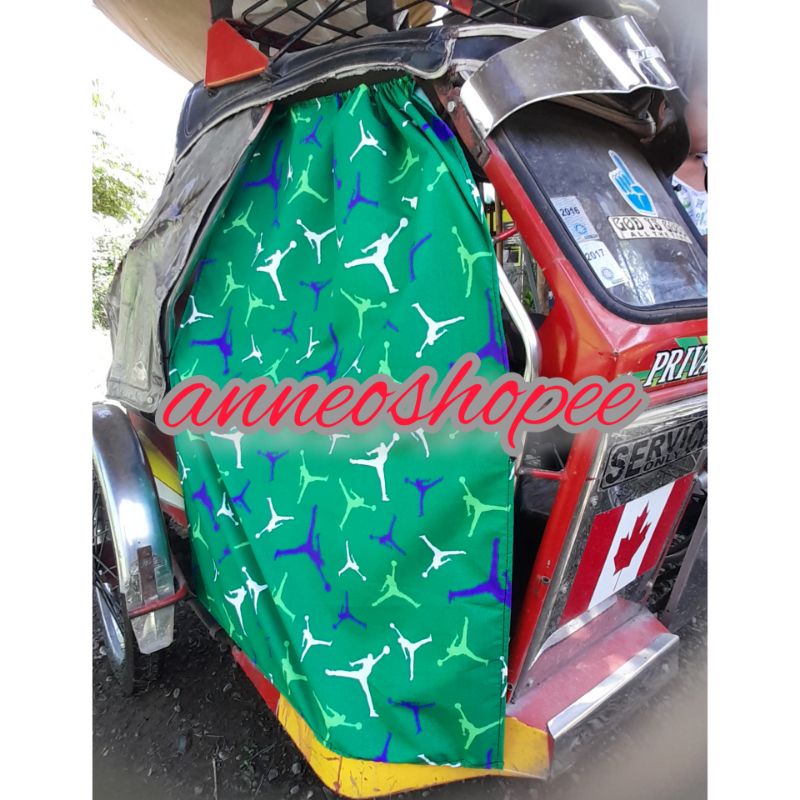 side curtain for tricycle, jeep, truck(jordan green) | Shopee Philippines