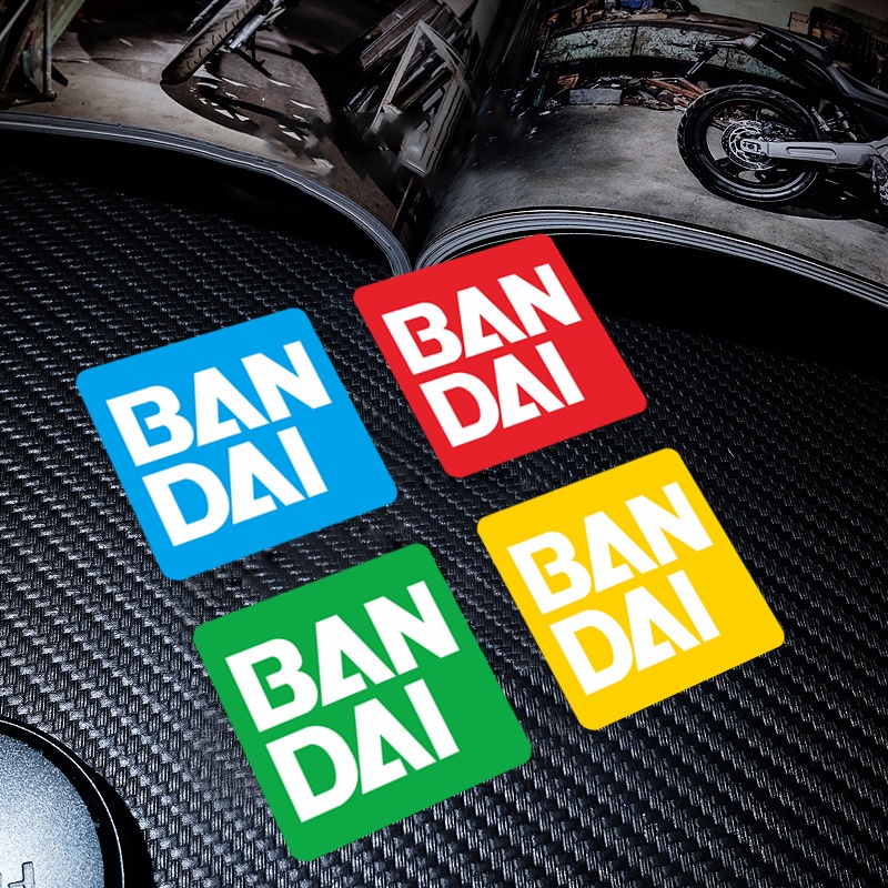 BANDAI Sticker Reflective Motorcycle Helmet Decal Jdm Car Modified ...