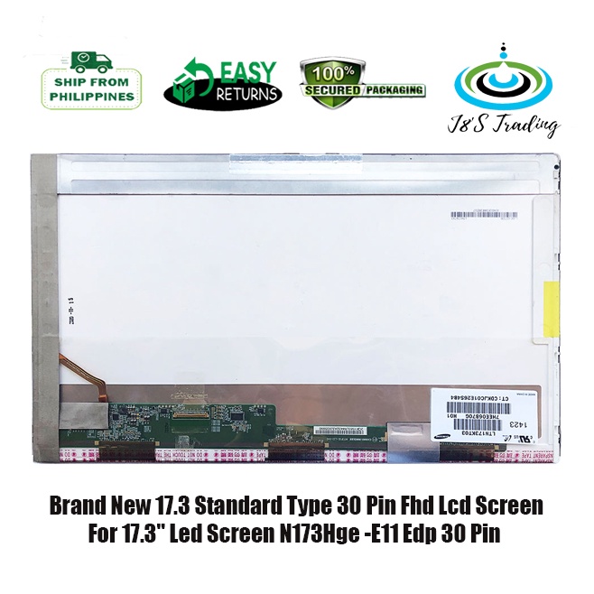 17.3 Standard Type 30 Pin Fahd Lcd Screen for " Led N173hge -E11 Ed ...
