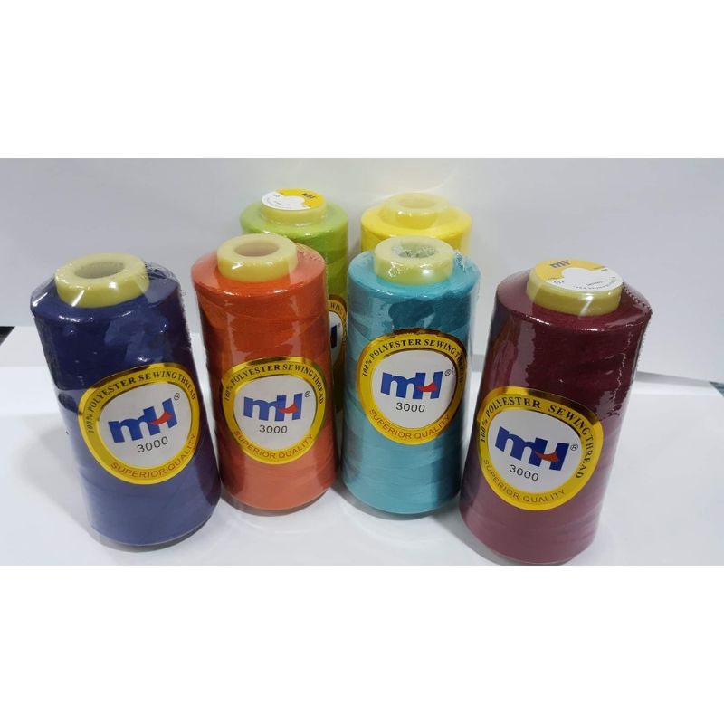MH Polyester Thread White and Colored (3000 YDS) | Shopee Philippines