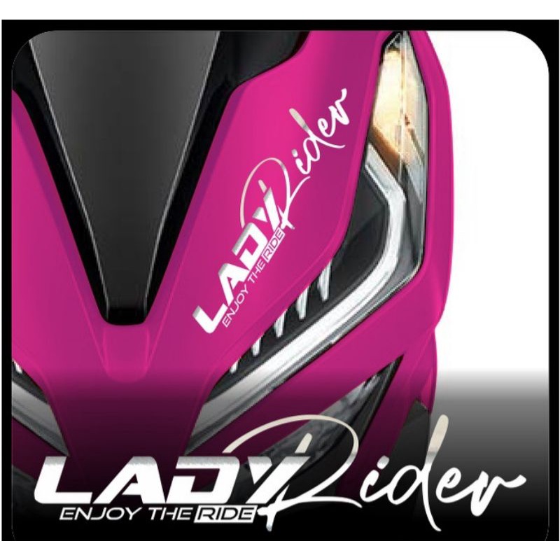 Lady Rider Sticker cutting Sticker viral Sticker | Shopee Philippines