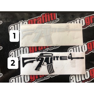 ETIVAC CAVITE GUN STICKER size 5x1.7” DECALS MOTOR CAR 3M GLOSSY INDOOR ...