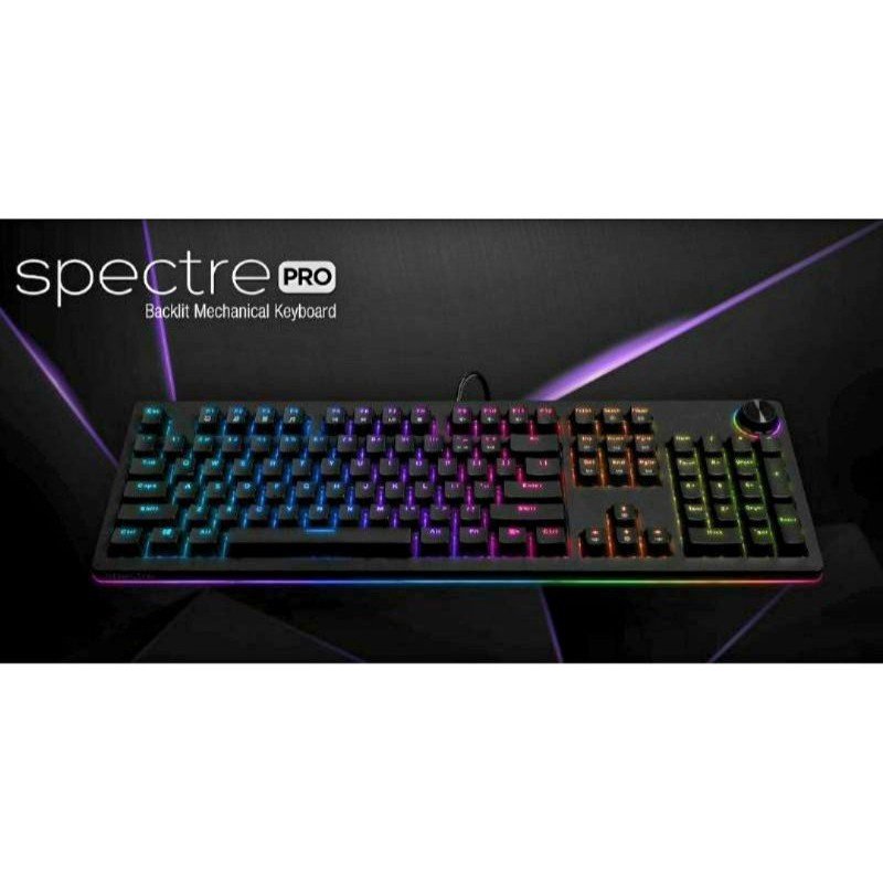 TECWARE SPECTRE PRO RGB BACKLIT MECHANICAL KEYBOARD (BLUE, BROWN, RED ...