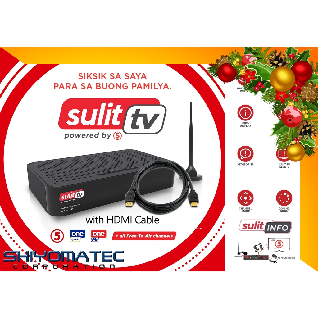 Sulit TV Digital Receiver by TV5 with HDMI | Shopee Philippines