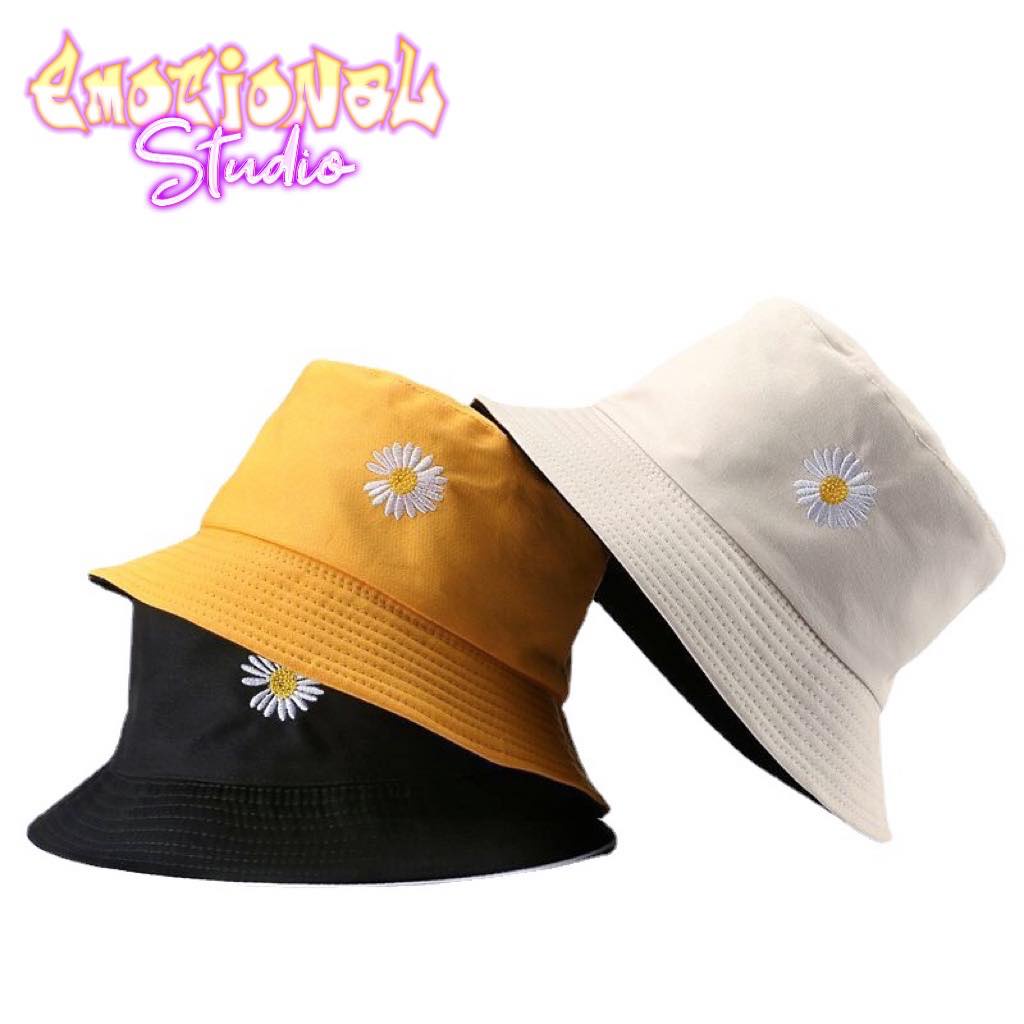 Emotional Studio Sun Flower Bucket Hat Double Sided Bucket Hat ...