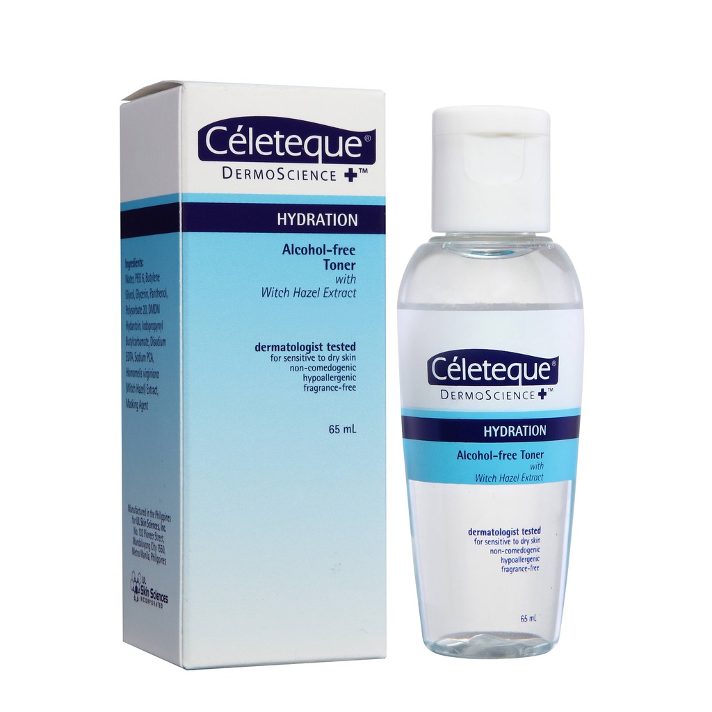 CELETEQUE Dermoscience Hydration Toner Alcohol Free 65ml | Shopee ...