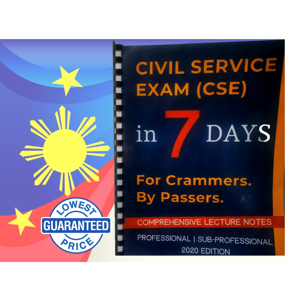 Civil Service Exam 2020 Reviewer (Comprehensive Lecture Notes) | Shopee ...
