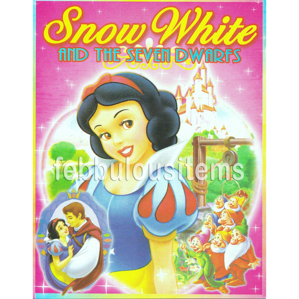 Story Book / Coloring Book English Tagalog (Snow White and seven dwarfs ...