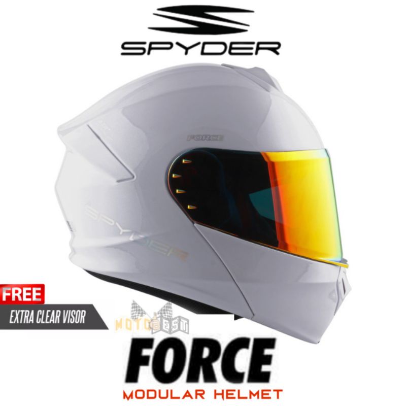 SPYDER Force Modular Helmet + FREE Extra Clear Visor | Shopee Philippines