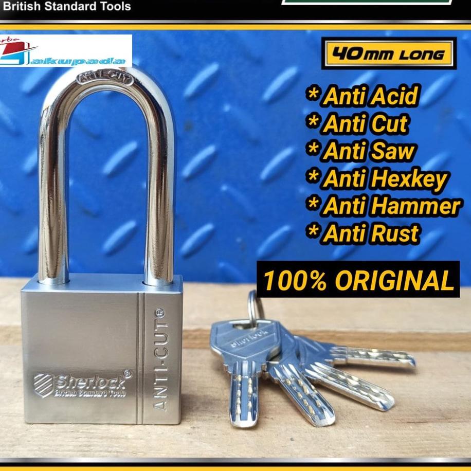 Original Sherlock British Anti-Cut Lock Long 40mm | Shopee Philippines