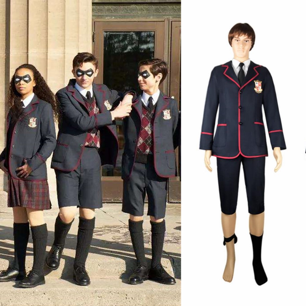 The Umbrella Academy Cosplay Costumes Men and Women Cos Clothing School ...