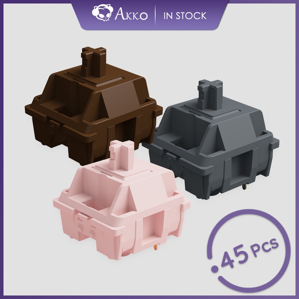 Akko Mechanical Keyboard Switches, 45pcs CS POM Stock Switch, 3-pins ...