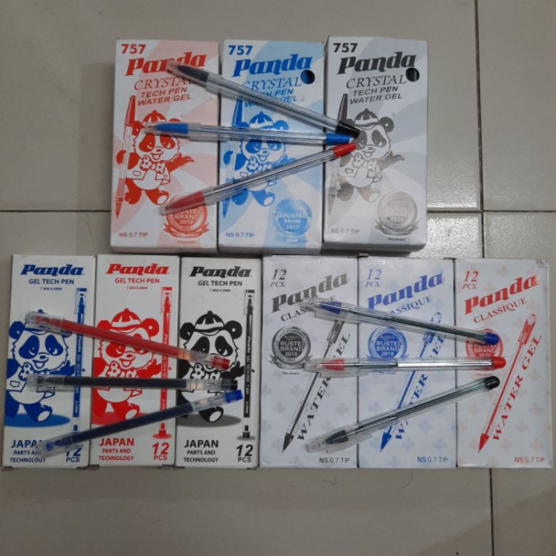 PANDA water gel Ballpen ( Classique, Crystal, Gel Tech Pen ) | Shopee ...