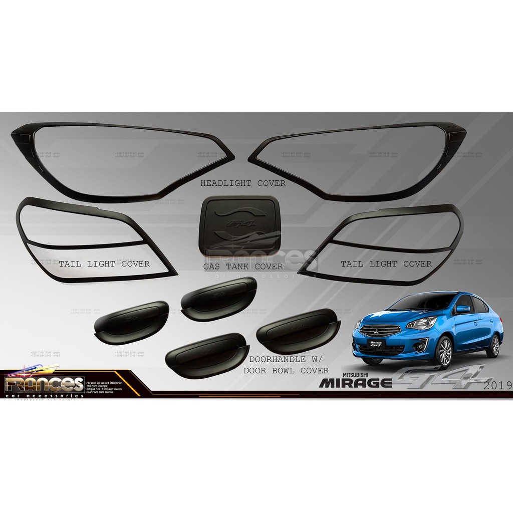 MIRAGE G4 2018-2021 COMBO SET / GARNISH COVER MATTE BLACK ( G4 ...