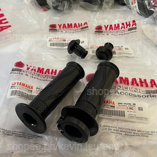 Handle Grip with Bar End (Pair) for Mio i125/M3/Aerox/Soul i125/Sniper ...