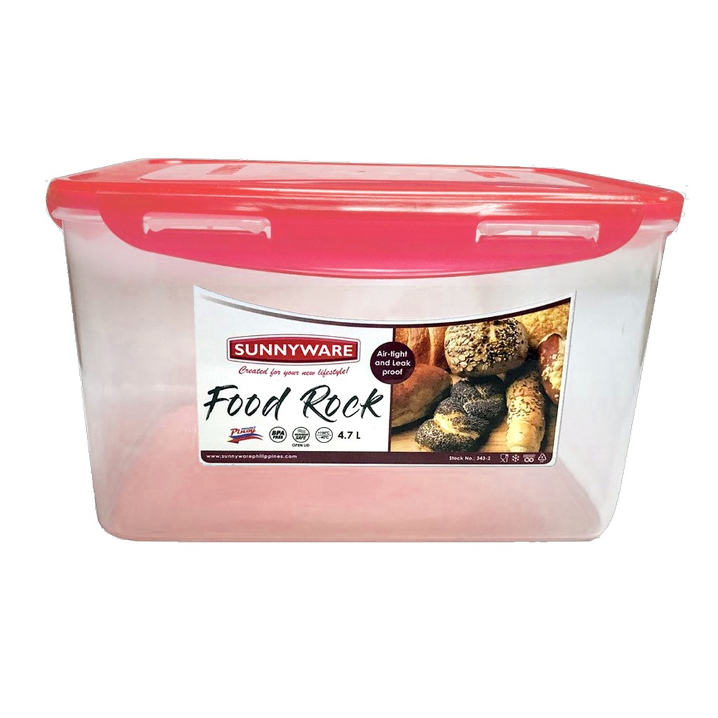 Sunnyware 343-2 4.7L Food Rock Air Tight Food Keeper Container Leak ...