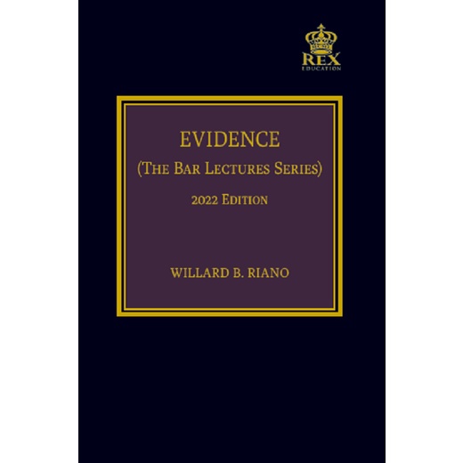 Evidence (2022 Edition) by Riano (Cloth Bound) | Shopee Philippines