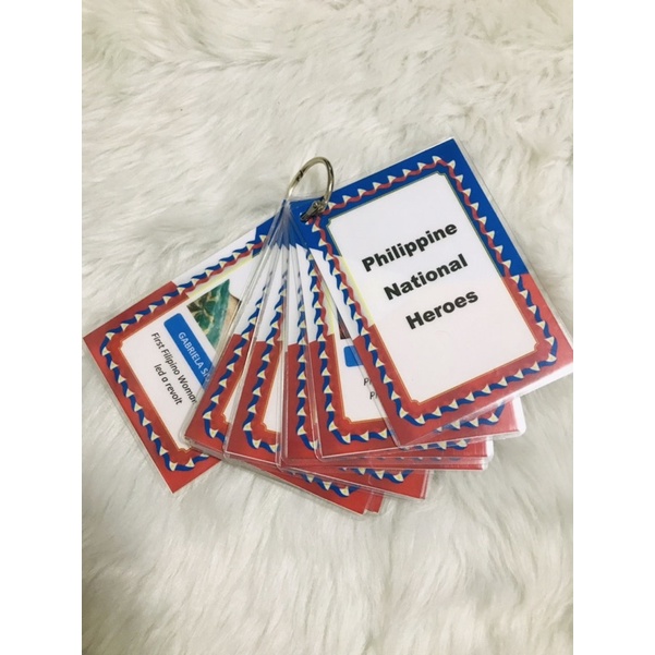 Laminated Philippine National Heroes Flashcards | Shopee Philippines