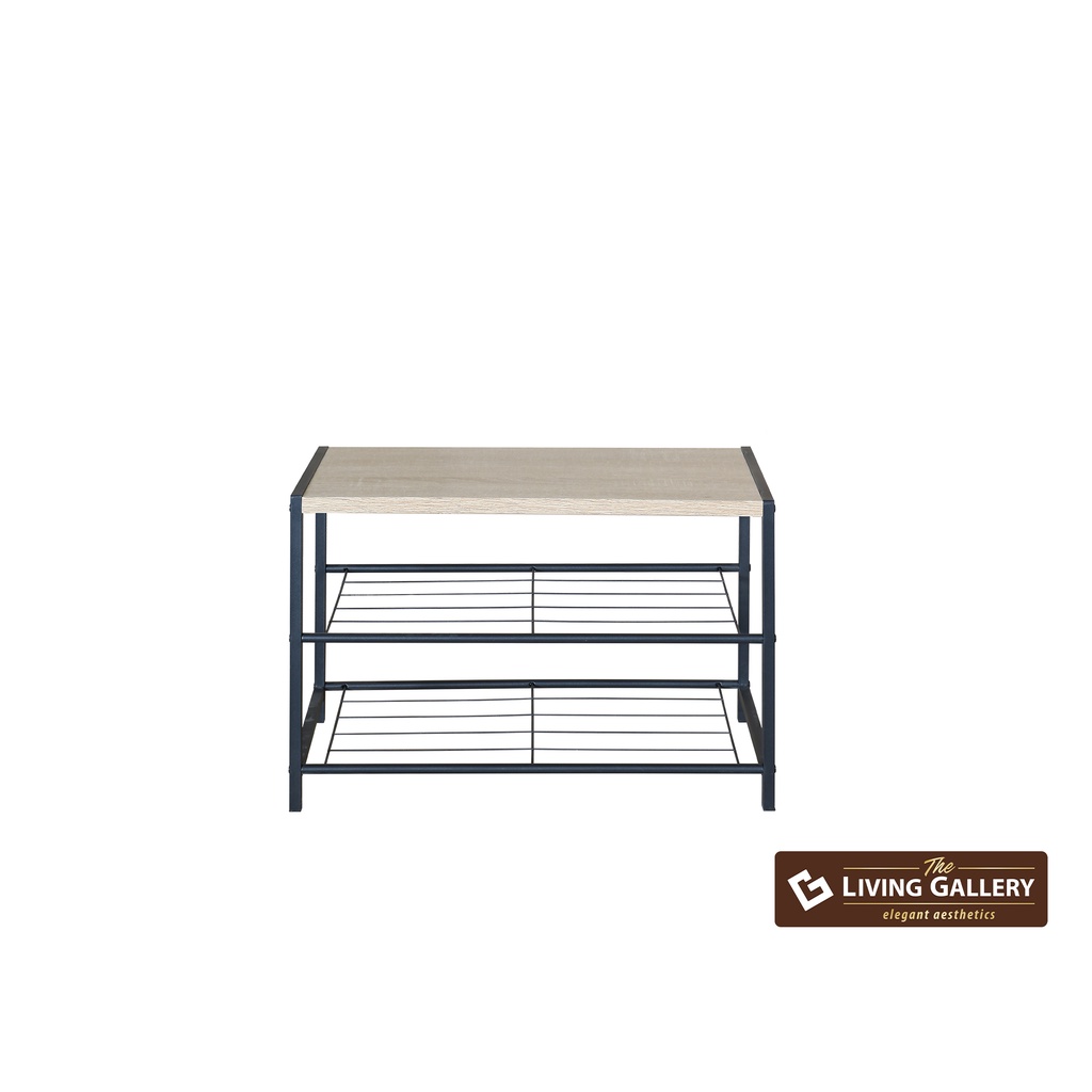 Living Gallery Wood Top Shoe Rack | 3-Tier | 4-Tier | 5-Tier | Oak Wood ...