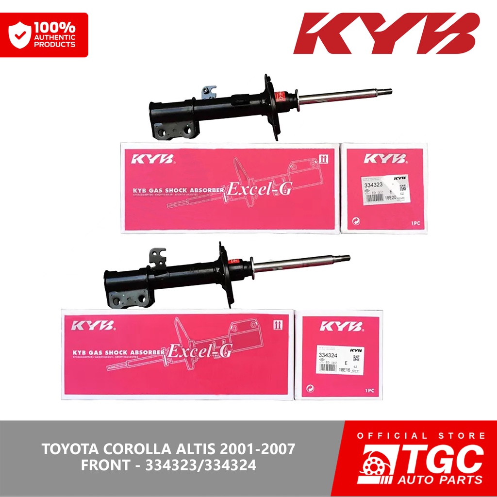 KYB KAYABA Excel G Front Shock Absorber Toyota Corolla Altis 2001 ...