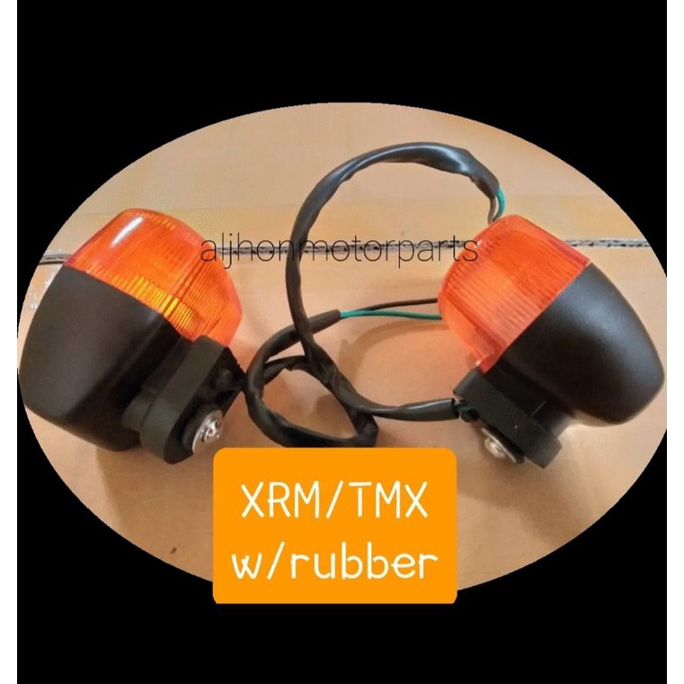 Honda Signal Light XRM orange , white with Rubber (Sold in set/ 2pcs ...