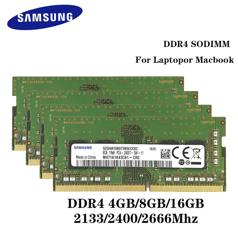 Samsung 4GB/8GB/16GB DDR4 2133/2400/2666Mhz SODIMM RAM Laptop Memory ...