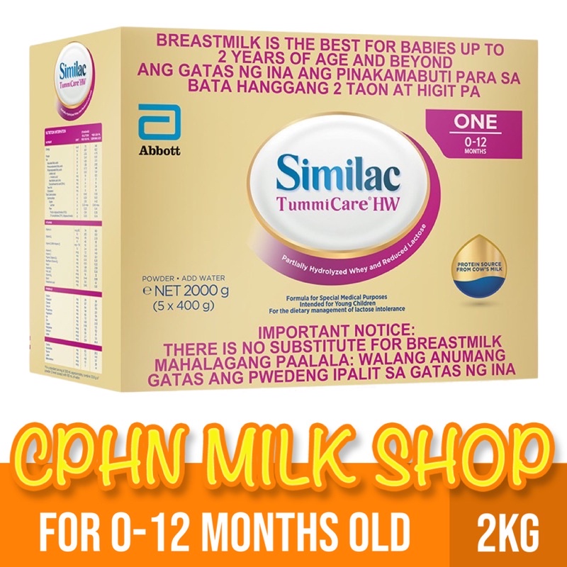 Similac Tummicare HW One 2kg 0-12 Months Old Infant Formula | Shopee ...