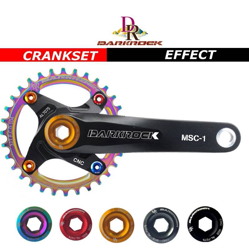 M18/M20 Aluminum Alloy Bicycle Bottom Bracket CNC Crankset Nut Crank ...