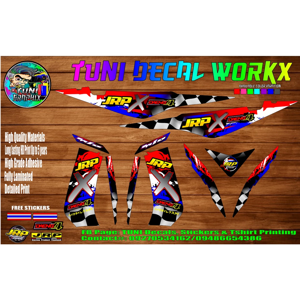 Mio Soul / Mio 4 ( JRP X DAENG ) Decals w/ freebies | Shopee Philippines