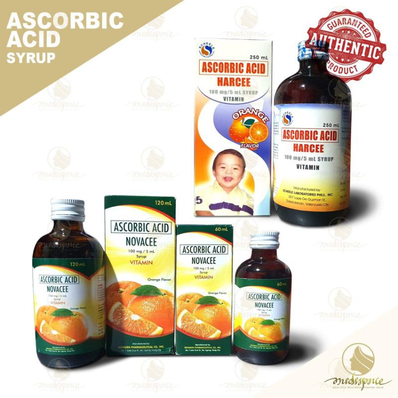 Ascorbic Acid Vitamin C Syrup for Kids Generic of Ceelin, PotenCee 60ml ...