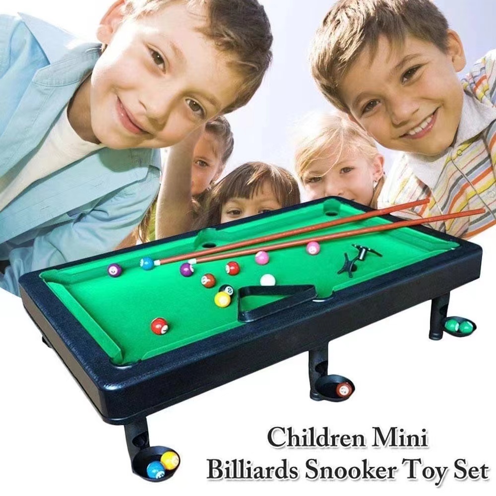 Mini Billiard Ball Snooker Pool Table Top Game Set Kids Toy | Shopee ...