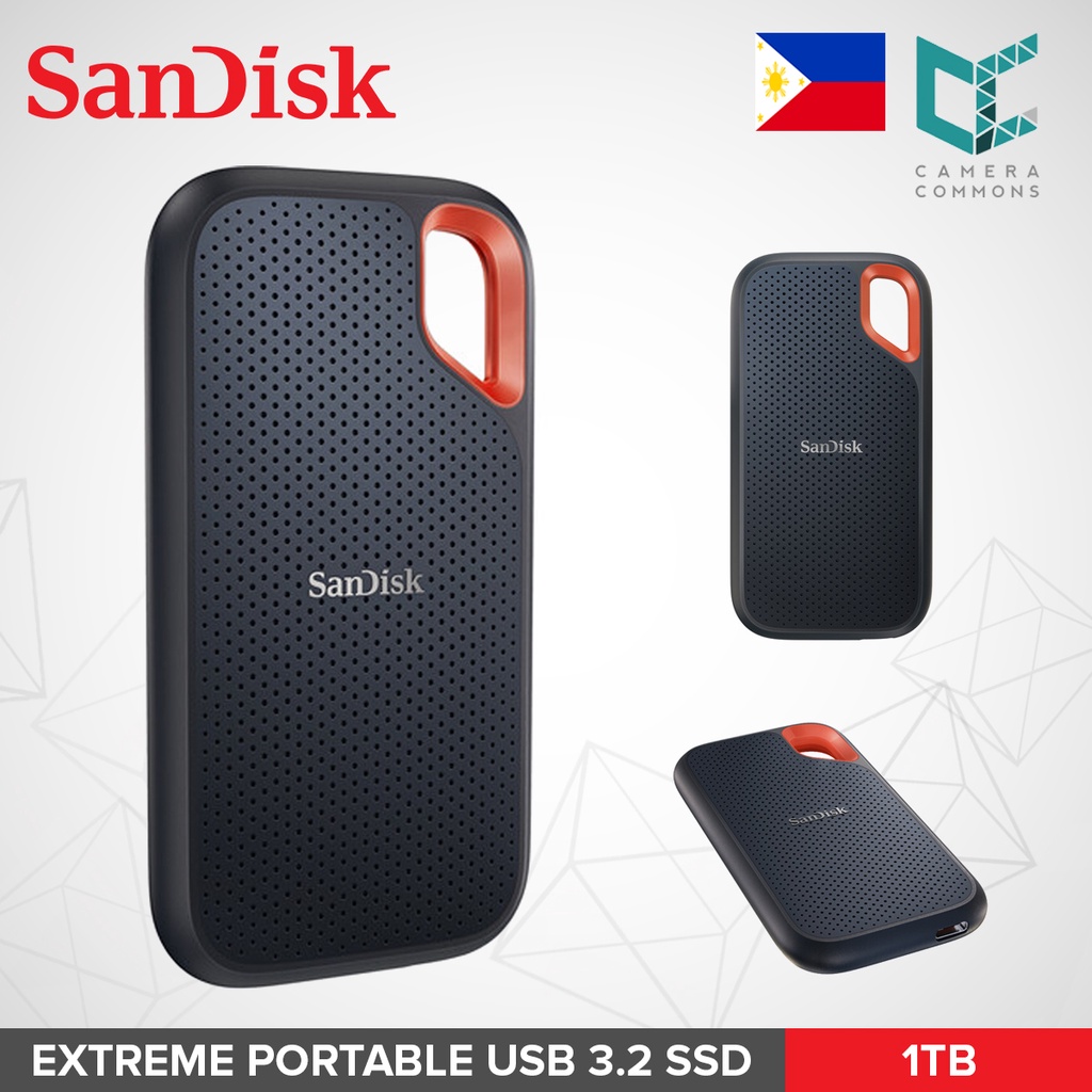 SanDisk SDSSDE61-1T00-G25 1TB Extreme Portable USB 3.2 SSD 1050 MB/s Data Hard Drive | Shopee ...