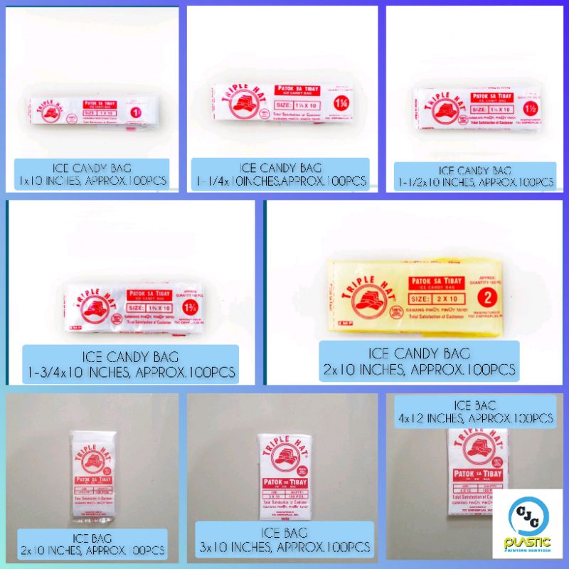 PATOK PE ICE CANDY PLASTIC AND ICE BAG 100PCS | Shopee Philippines