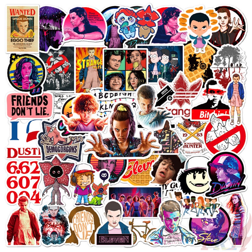 Stranger Things Series 07 Stickers 50pcs Set Diy Fashion Waterproof