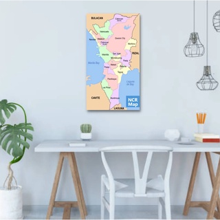 Laminated National Capital Region Map, NCR Map for Kids, Learners ...