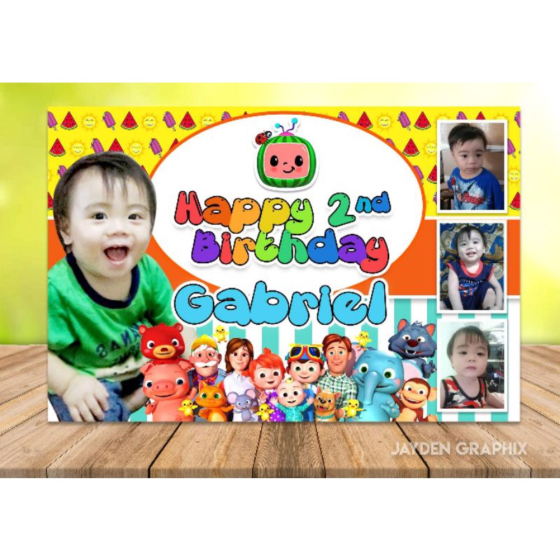 Cocomelon Customized Tarpaulin Layout And Print TqHS Shopee Philippines