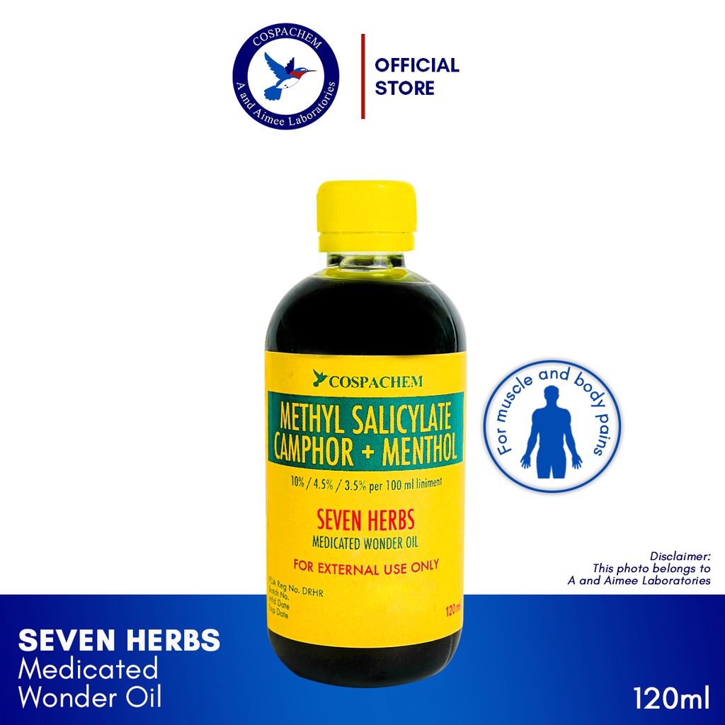 Cospachem Seven Herbs Medicated Wonder Oil presyo ₱495