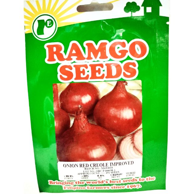 ONION RED CREOLE IMPROVED 450 SEEDS | Shopee Philippines