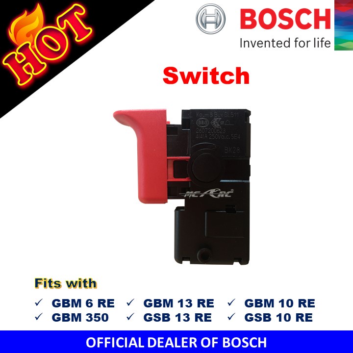 Bosch Switch for GBM 6 RE, GBM 350, GBM 13 RE, GSB 13 RE, GBM 10 RE ...
