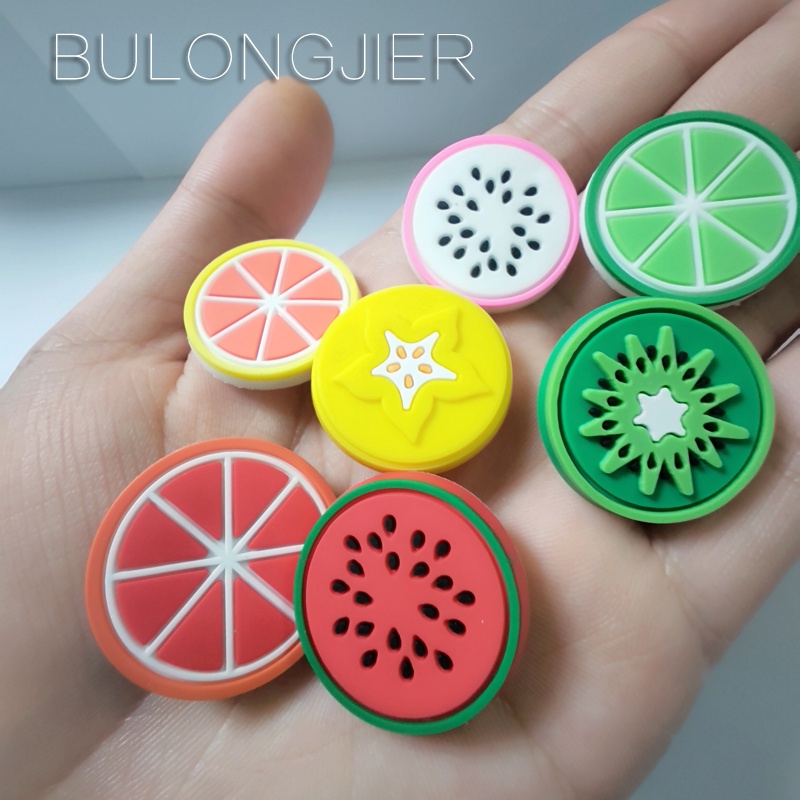 For Crocs Jibbitz Pins Colorfully Fruit Cross Section DIY Shoes Charm ...