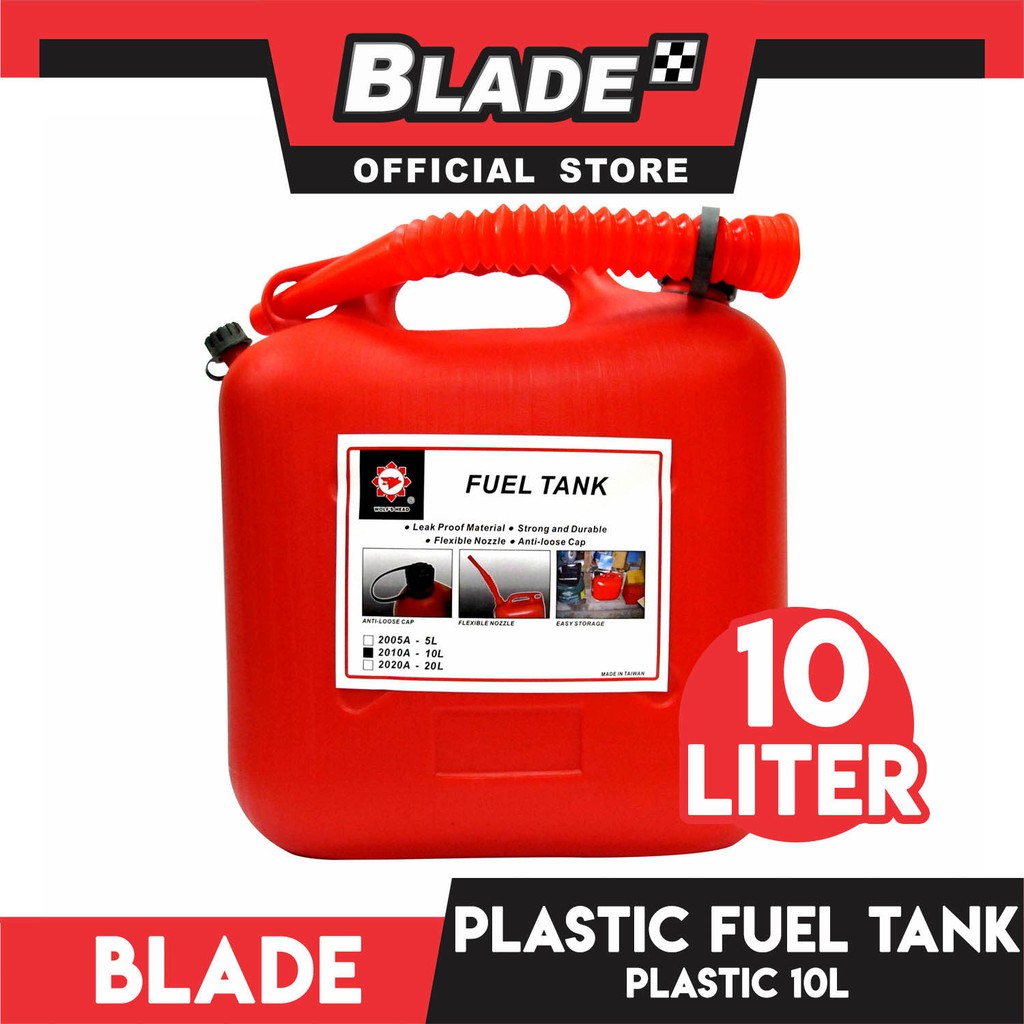 Plastic Fuel Tank 2010A - 10 Liter Capacity (Red) | Shopee Philippines