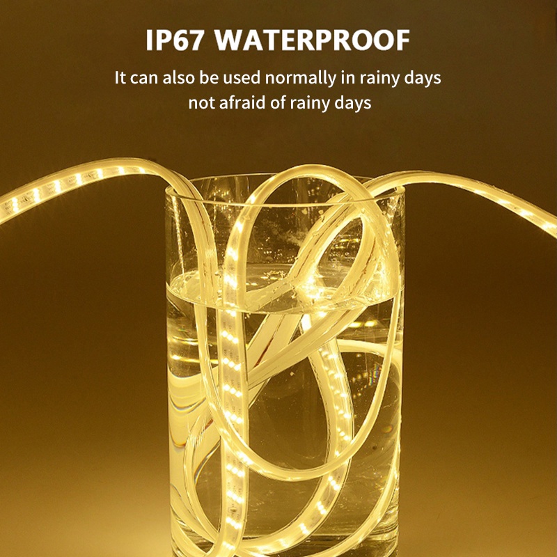 LED Light Strip Outdoor Waterproof 220V Warm White LED Colors Ceiling Decoration For Room ...