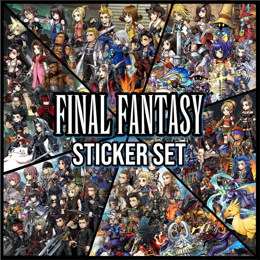 Final Fantasy Vinyl Sticker Set | Shopee Philippines